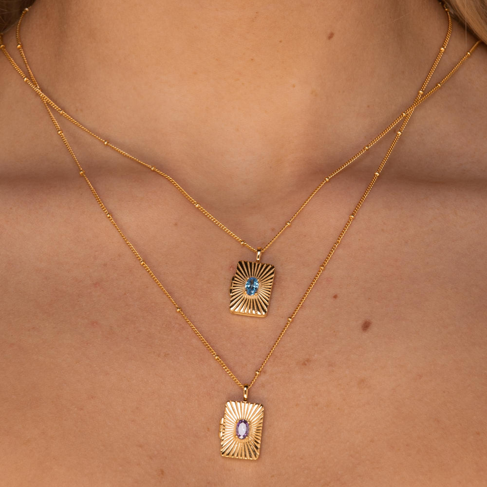 I am Enough Locket Necklace Gold